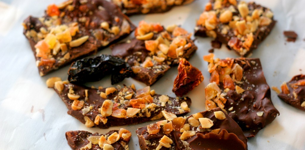 Recipe Sunday: Chipotle, Chocolate, Peanut and Papaya Bark – Crasstalk